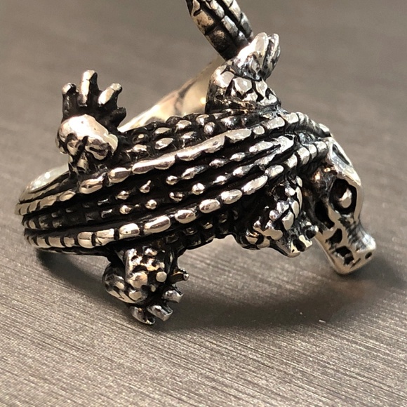 sky jewelers | Accessories | 925 Sterling Silver Lizard Ring | Poshmark